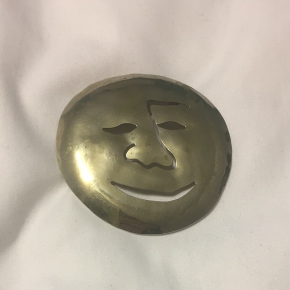 Jewelry | Sterling Face Pin | Poshmark